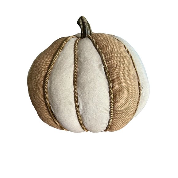 Unbranded | Holiday | 3 Inch Fall Burlap Jutepumpkin Rustic Farmhouse ...